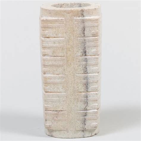 Chinese Jade Cong Sold At Auction On 5th October Stair