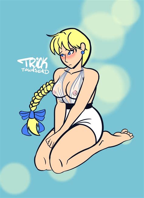 Rule 34 Blonde Hair Blue Eyes Blush Boobs Braid Breasts Fighting Game