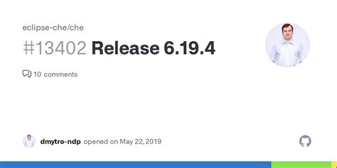 release 6 19 4 · issue 13402 · eclipse che che · github