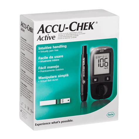Medidor De Glucosa Con Bateria Accu Chek Active Roche Quimica Master Lab