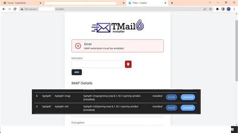 How To Activate Imap Extension General Discussion Cyberpanel Community