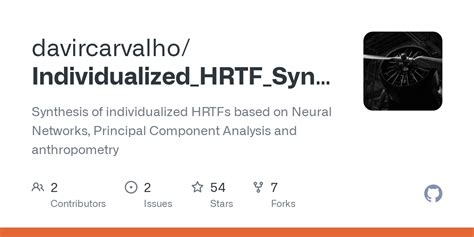 Github Davircarvalhoindividualizedhrtfsynthesis Synthesis Of