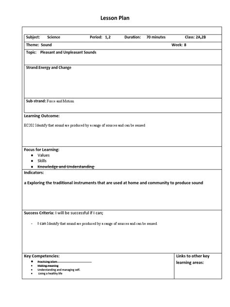 Week 8 Science Lesson Plan Term 2 Pdf Learning Lesson Plan