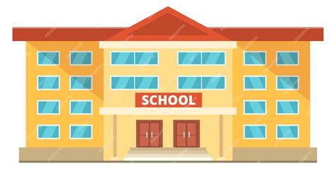 Edificio Escolar Símbolo Educativo Fachada De Arquitectura Académica