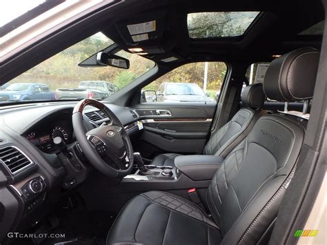 Ebony Black Interior 2017 Ford Explorer Platinum 4wd Photo 123483757