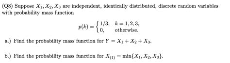 solved q8 suppose x1 x2 x3 are independent identically