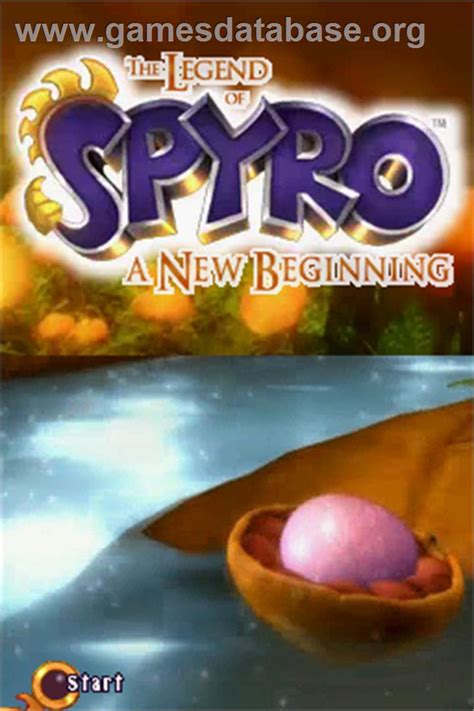 Legend Of Spyro A New Beginning Nintendo Ds Artwork Title Screen