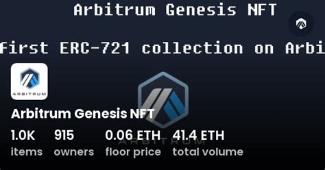 Arbitrum Genesis Nft Collection Opensea