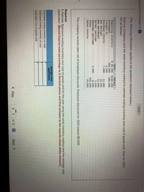 solved assignment chapter 9 6 saved the following
