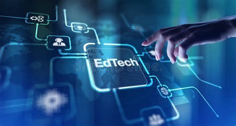 Edtech Educational Technology Enhancing Learning Through Digital Tools Projection On A Virtual