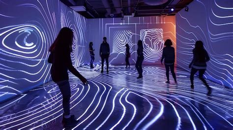 Interactive Digital Art Installation Featuring Dynamic Light And Sound