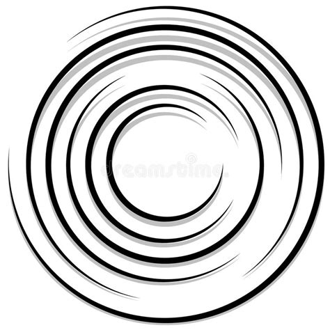 Concentric Random Circles With Dynamic Lines Circular Spiral S Stock