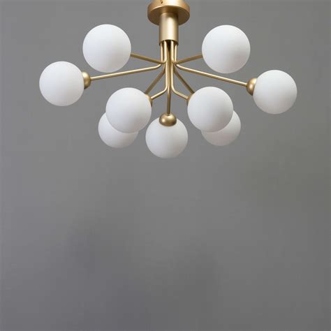 Stijlvolle Plafondlamp Met 9 Bollen Audrey