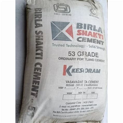 50 Kg Birla Shakti Opc Cement 53 Grade At ₹ 260bag In Hyderabad Id