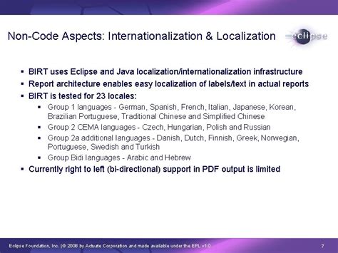 Eclipse Birt 2 3 Release Review May 22