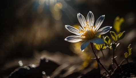 Premium Ai Image A Flower In The Sun