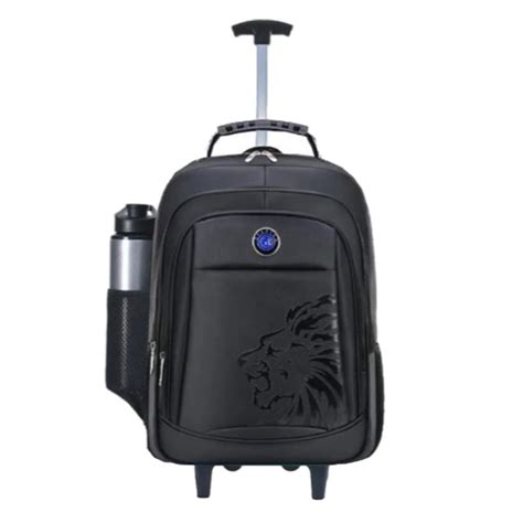 Mochila Executiva Masculina Preta Com Rodinha Reforçada Modelo Leão Shopee Brasil