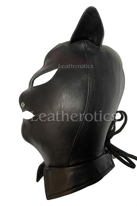 Buy Nappa Leather Cat Mask Catwoman Hood Leatherotics Us