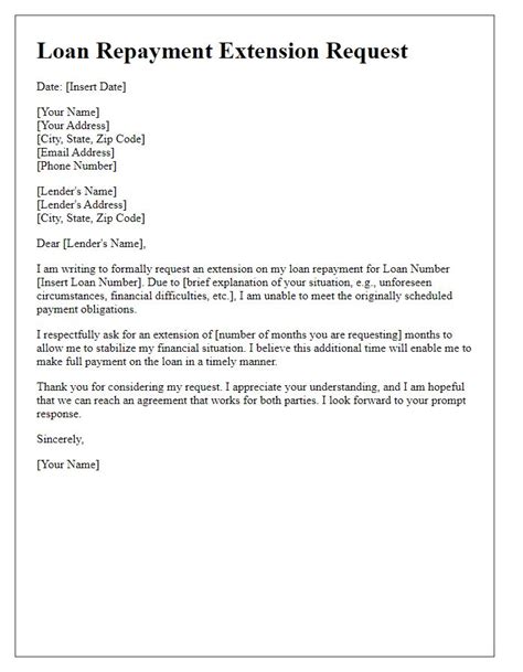 Letter Template For Loan Repayment Schedule Free Samples In Pdf