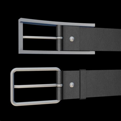 3d Model Of Leather Belts