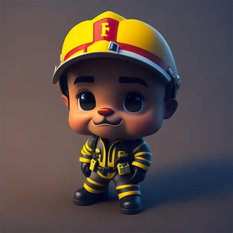 Premium Ai Image A Cartoon Figure Of A Chibi Little Boy Wearing A