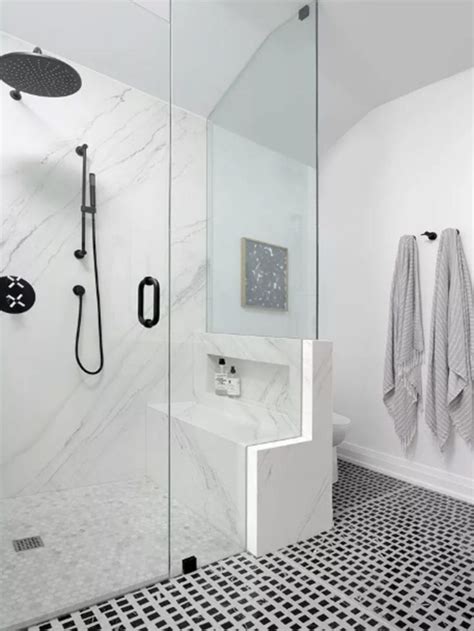 Bathroom Pony Wall Showers