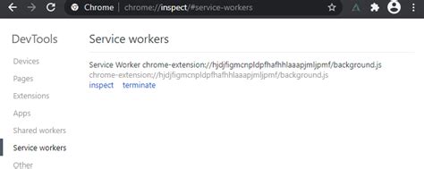 how to debug chrome extension service worker for manifest v3 stack