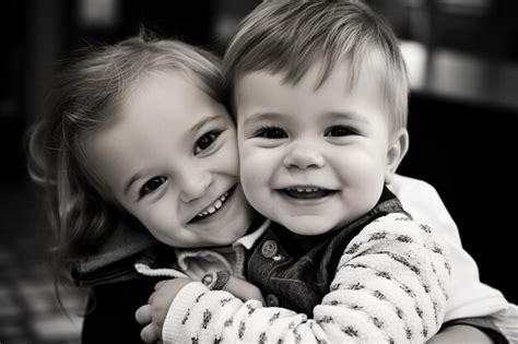 Sibling Bonding Time Premium Ai Generated Image