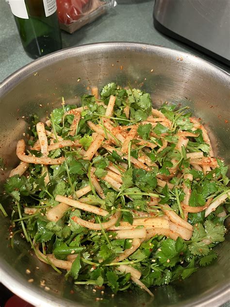 Gosu Kimchi Cilantro Kimchi Lesser Known Kimchi From North Korea