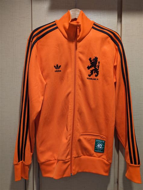 Vintage Adidas Netherlands Soccer Jacket Total Football Mens