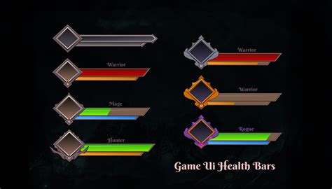 Game Ui Health Stamina And Mana Bars Gamedev Market
