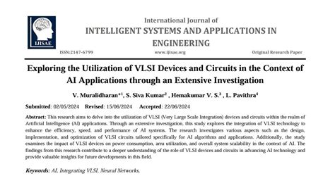 Dr Muralidharan Velusamy On Linkedin Vlsi Artificialintelligence Interdisciplinary