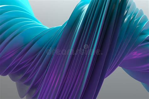 Abstract Twisted Fabric Texture With Vibrant Colors Digital Art And Design Inspiration Stock