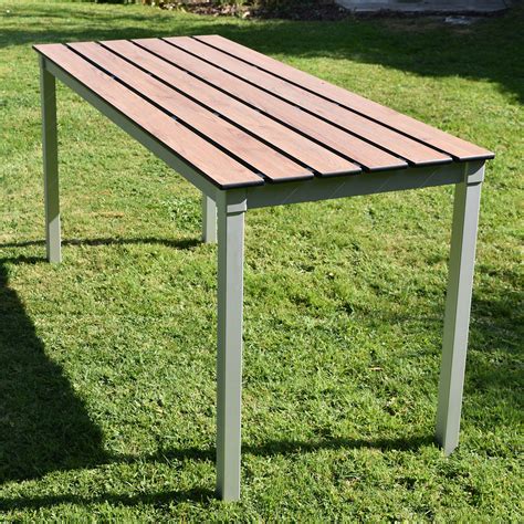 Enviro Slatted Top Outdoor Rectangular Table