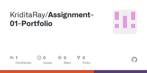GitHub KriditaRay Assignment Portfolio