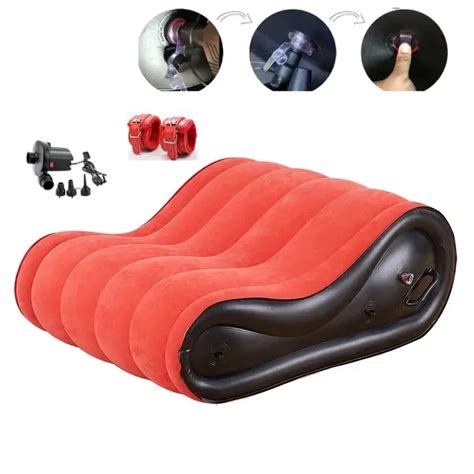 Inflatable Sex Furniture Sofa Flocking Material Portable