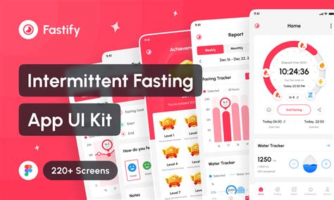 Fastify Intermittent Fasting Tracker App Ui Kit Figma