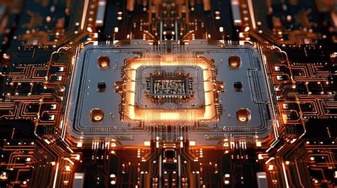 Premium Ai Image Highly Detailed Technology Texture Ai Supercomputer Chrome Insane Level Of