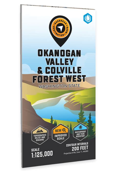 Okanogan Valley And Colville Forest West Washington State Destination Backroad Maps
