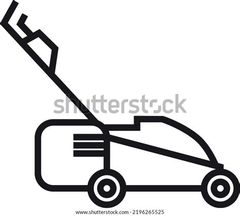 Grass Cutter Machine Icon Lawn Mower Stock Vector Royalty Free