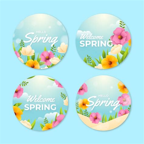 Premium Vector Gradient Spring Template Design