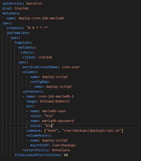 ansible 2 kubernetes cronjobs that mount to the same directory mount