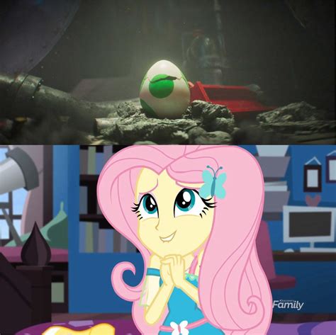 Fluttershy Reacts To Yoshi Egg By Ultrasp1d3rman On Deviantart