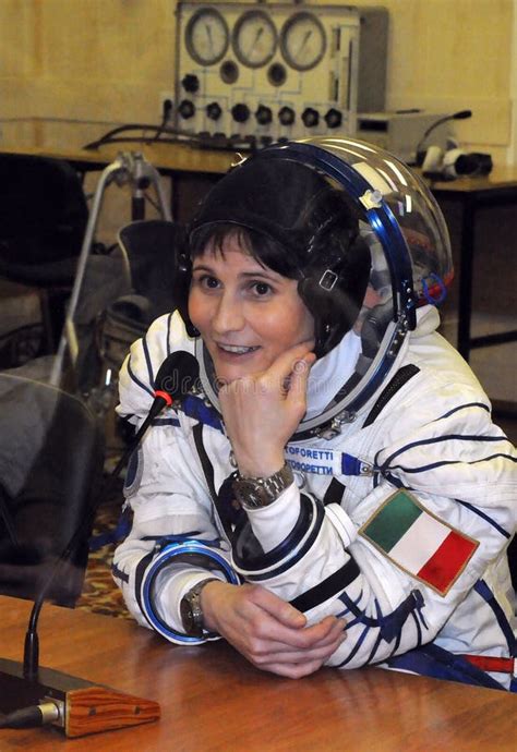 Astronaut Samantha Cristoforetti During Dress Rehearsal Fit Chec
