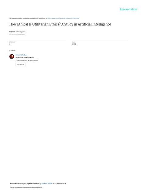 How Ethical Is Utilitarian Ethics A Study In Artificial Intelligence