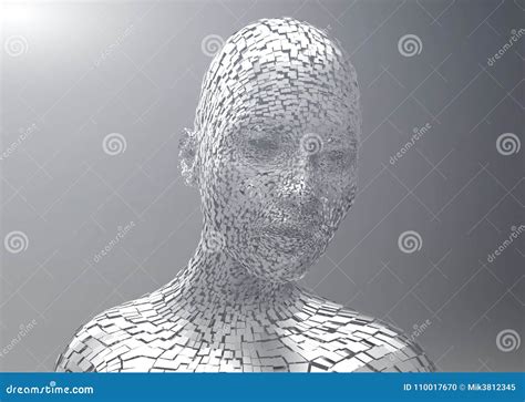 Explode Head Portrait Stock Illustration Illustration Of Shatter