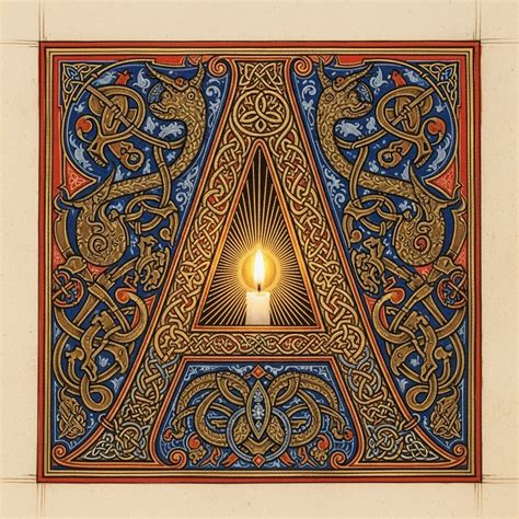 Free Radiant Letter A Photo Illuminated Manuscript Medieval