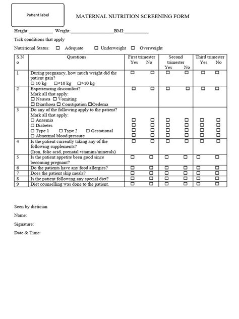 Maternal Nutrition Assessment Final 1 Pdf Pregnancy Foods
