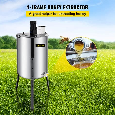 Bestequip Electric Honey Extractor Separator 4 Frame Bee Extractor