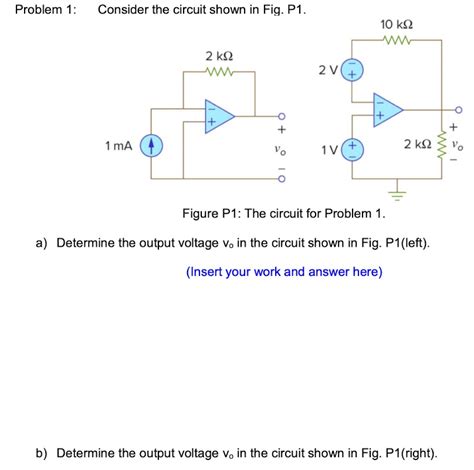 solved problem 1 consider the circuit shown in fig p1 figure p1